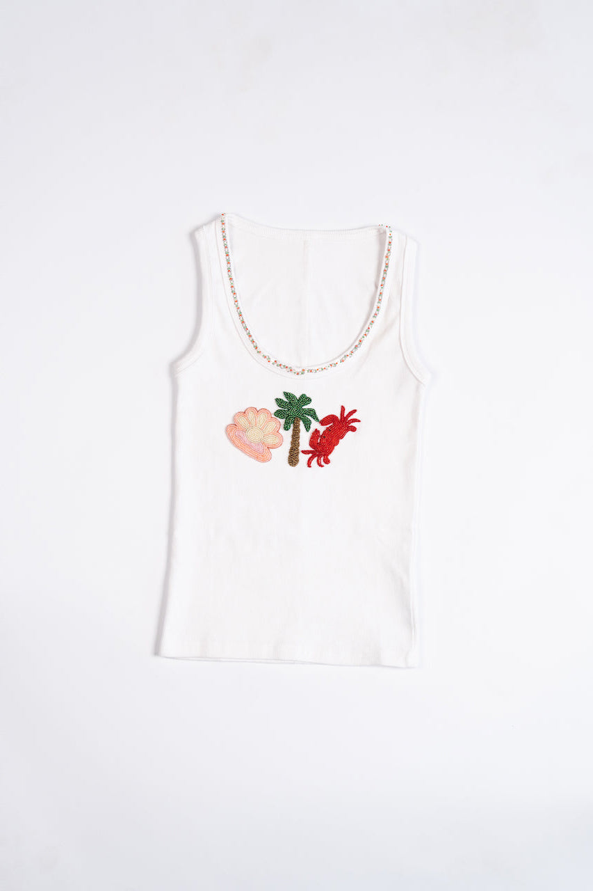 Marine tank top 2.0 - white – LabelSugar